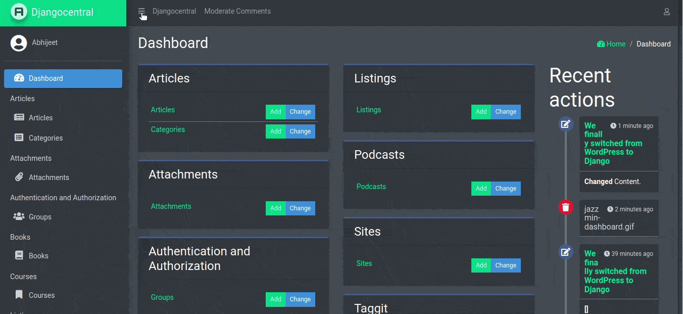 Making Django Admin Jazzy With Django jazzmin
